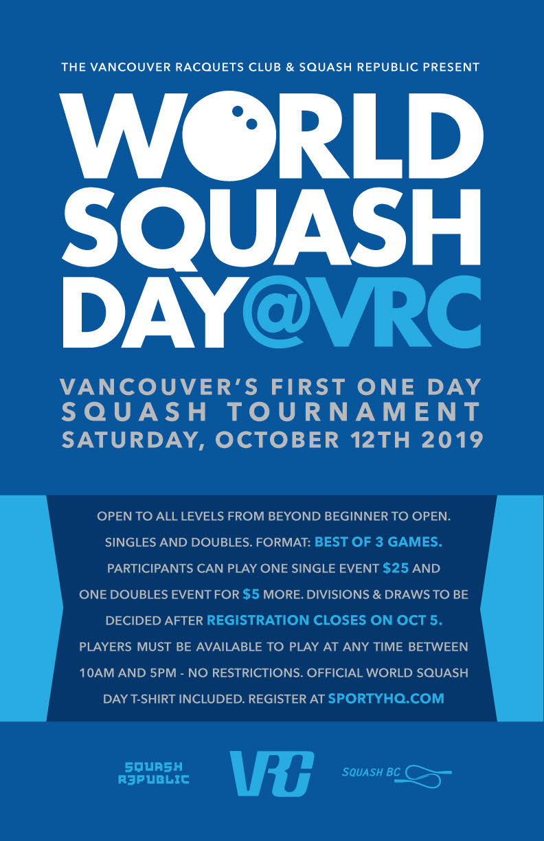 Vancouver Racquets Club team up with Squash Republic for a special day ...